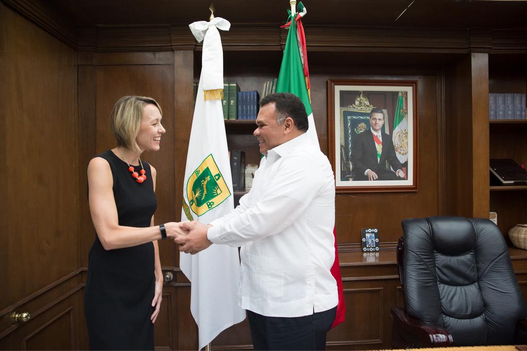 Fructífera relación entre Yucatán y Estados Unidos via @laviejaguardiaa